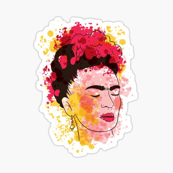 "Watercolour Frida Kahlo" Sticker for Sale by masterchaotic | Redbubble