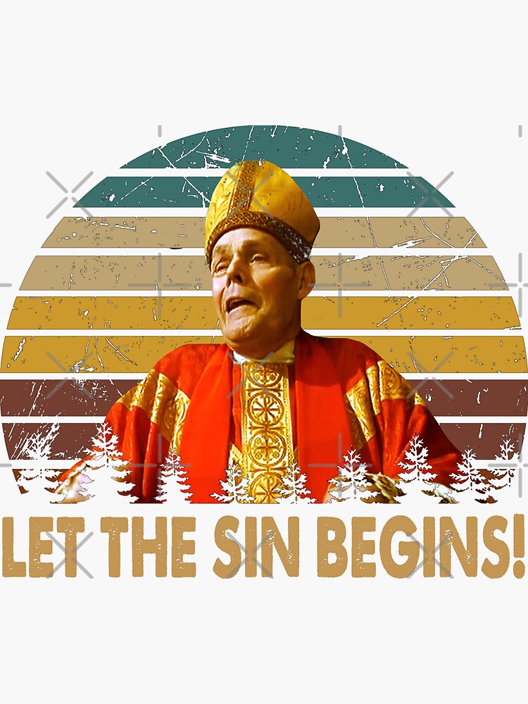 "Vintage Little Nicky Films - Let The Sin Begins!" Sticker for Sale by ...