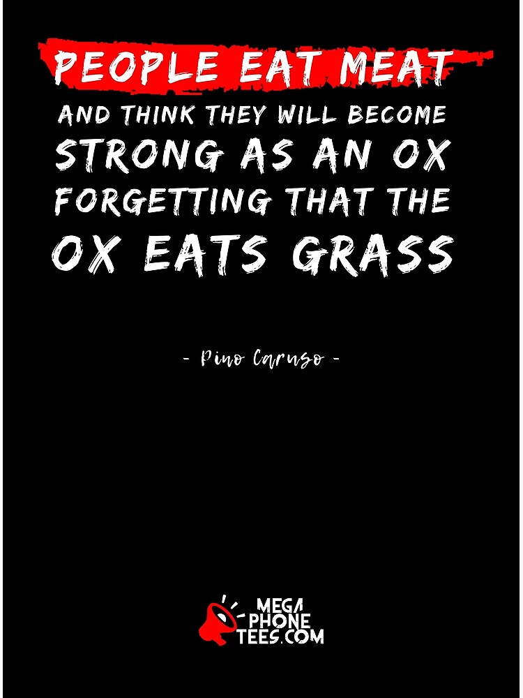 "Strong As An Ox" Poster by MegaphoneTeesCo | Redbubble