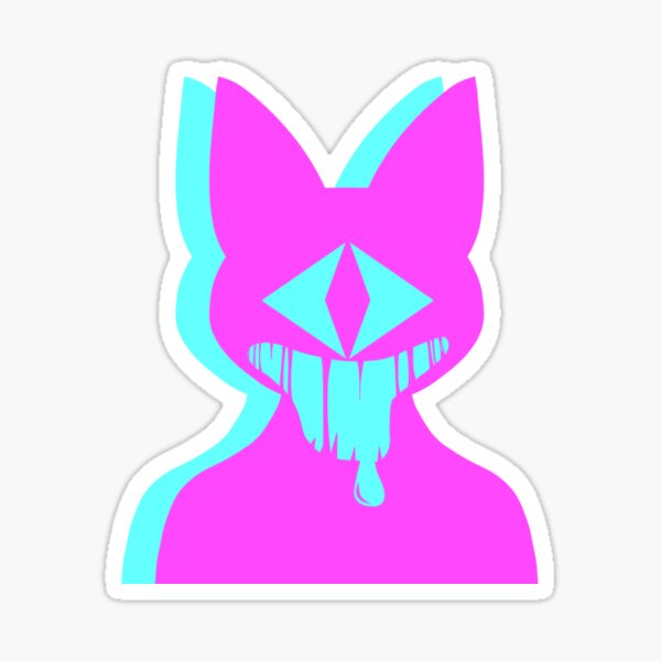 "drooling cat" Sticker for Sale by notquetzalcoatl | Redbubble