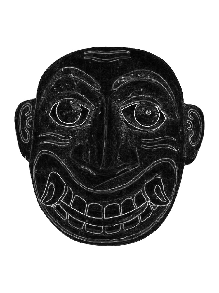 "Traditional Yaka Mask Design" Poster for Sale by LineBusy | Redbubble