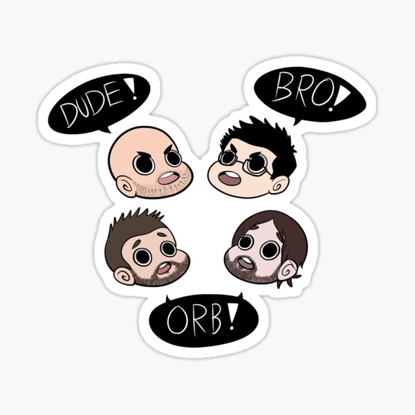 "Men Women Dude Bro Orb Mens Womens Fan" Sticker for Sale by ...