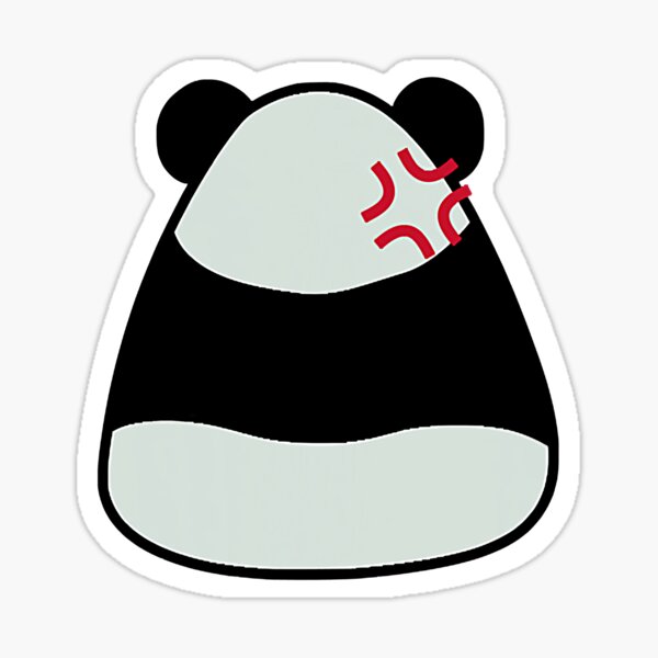 "Chonky Angy Panda Wonderful Fat Panda" Sticker for Sale by NeverLoseSF ...