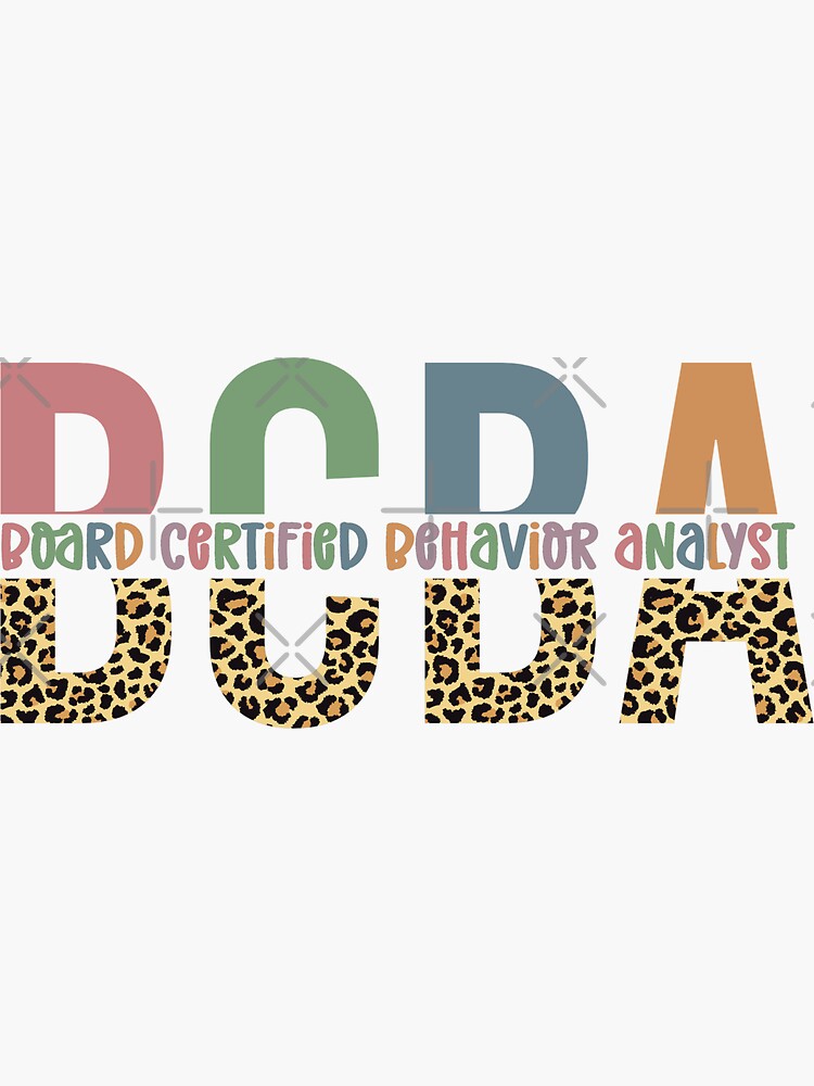 "BCBA Board Certified Behavior Analyst Cheetah typography | Behavior ...