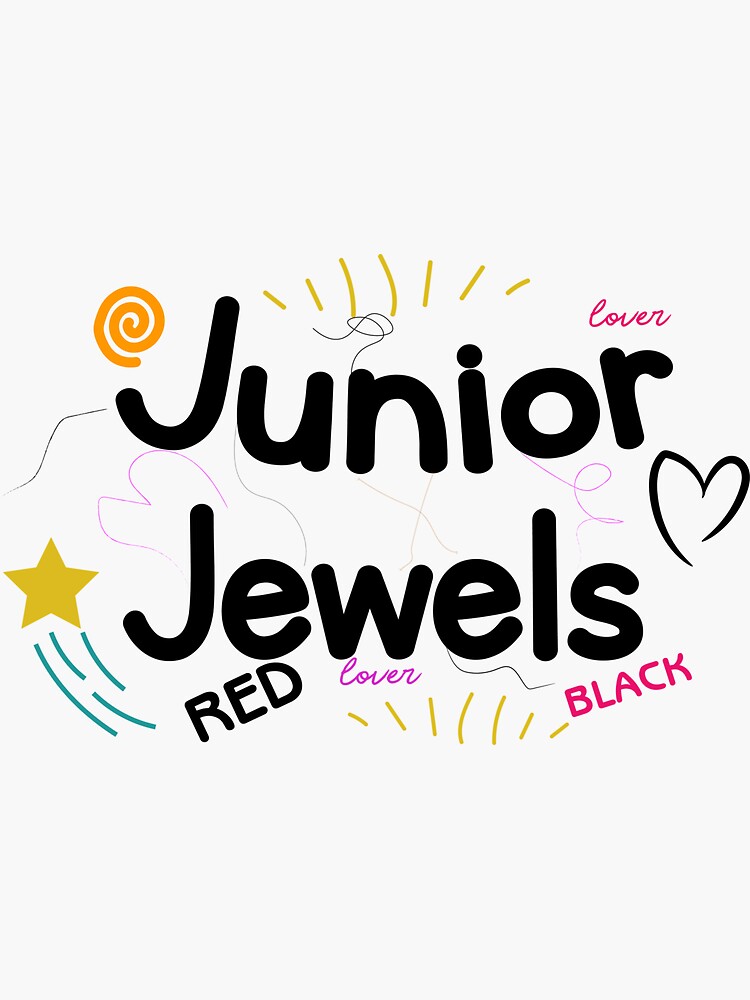 "Junior Jewels," Sticker for Sale by Designproces | Redbubble