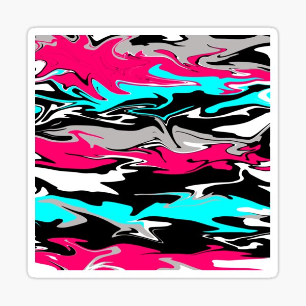 "Colorful Abstract Art" Sticker for Sale by chahakisha | Redbubble