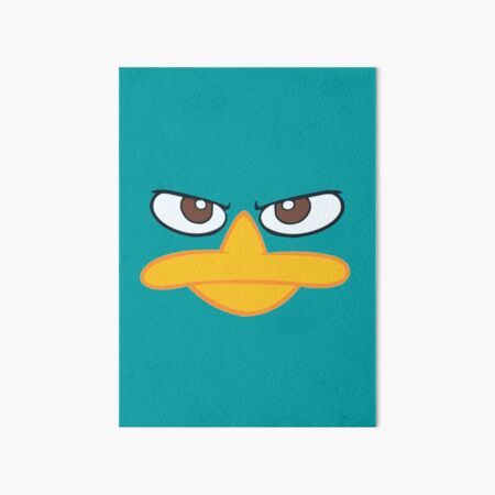 "Perry the Platypus Face" Art Board Print by Extra-Pro | Redbubble