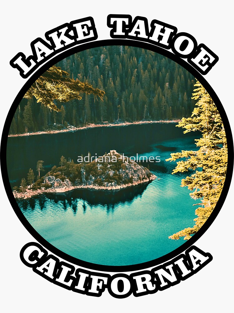 "Lake Tahoe California Logo Graphic Design" Sticker for Sale by adriana ...