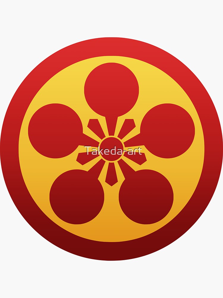 "Maeda Kamon Kaga Umebachi" Sticker for Sale by Takeda-art | Redbubble