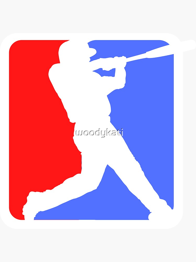 "Baseball FLY BALL logo" Sticker for Sale by woodykati | Redbubble