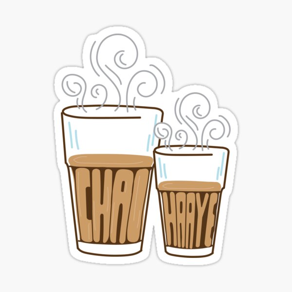 "Chai Haaye" Sticker by ayushrawat9891 | Redbubble