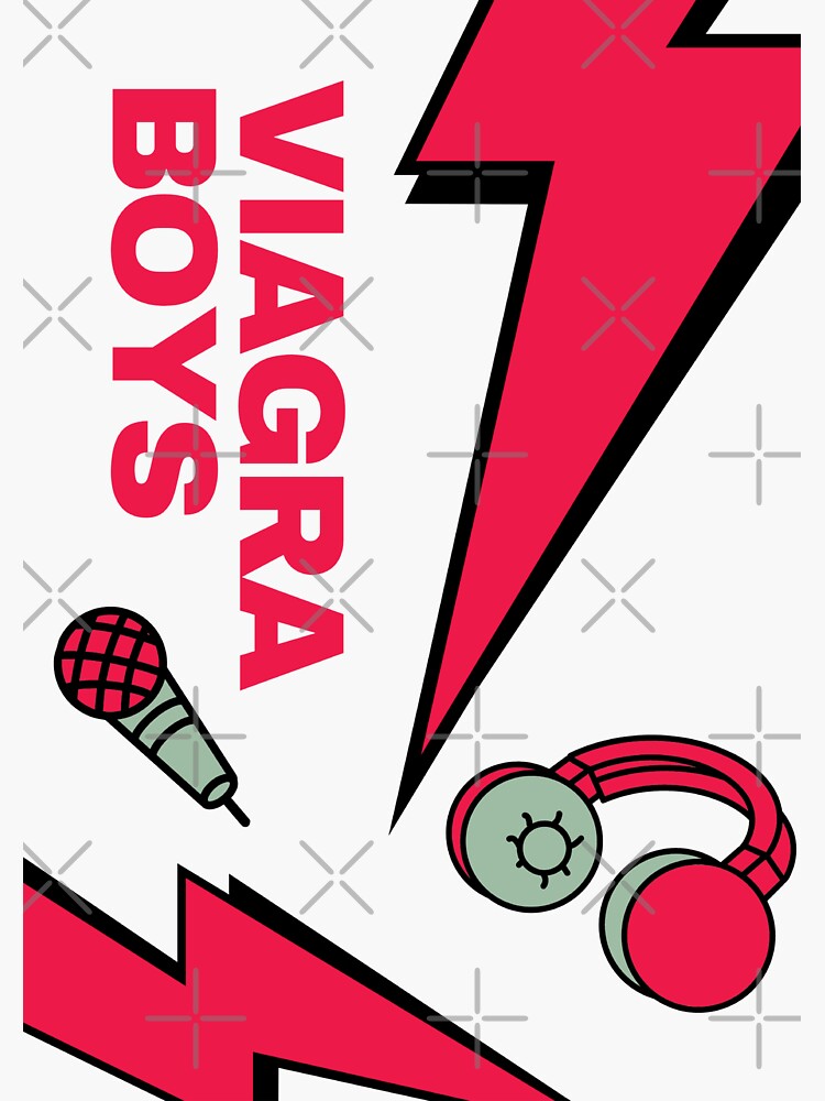 "Viagra Boys Swedish post-punk" Sticker for Sale by getunique | Redbubble