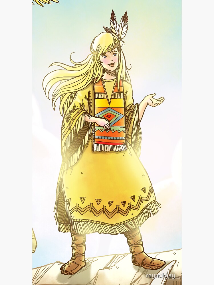 "Indian Princess Tammy" Sticker for Sale by reynoldjay | Redbubble