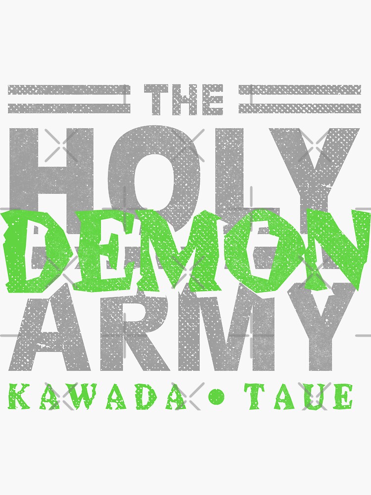 "The Holy Demon Army" Sticker for Sale by DDTees | Redbubble