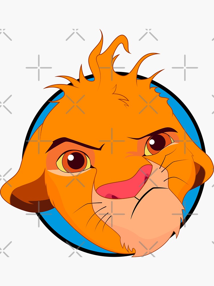 "Simba" Sticker by RaymondDiaz | Redbubble