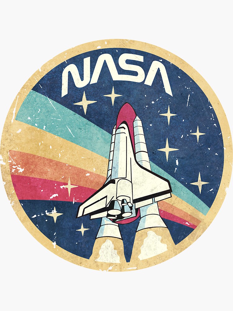 "Nasa Vintage Look V01" Sticker by Lidra Zehcnas | Redbubble