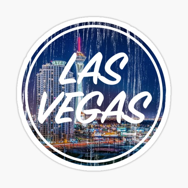 "Rugged Las Vegas" Sticker for Sale by chrishopper47 | Redbubble