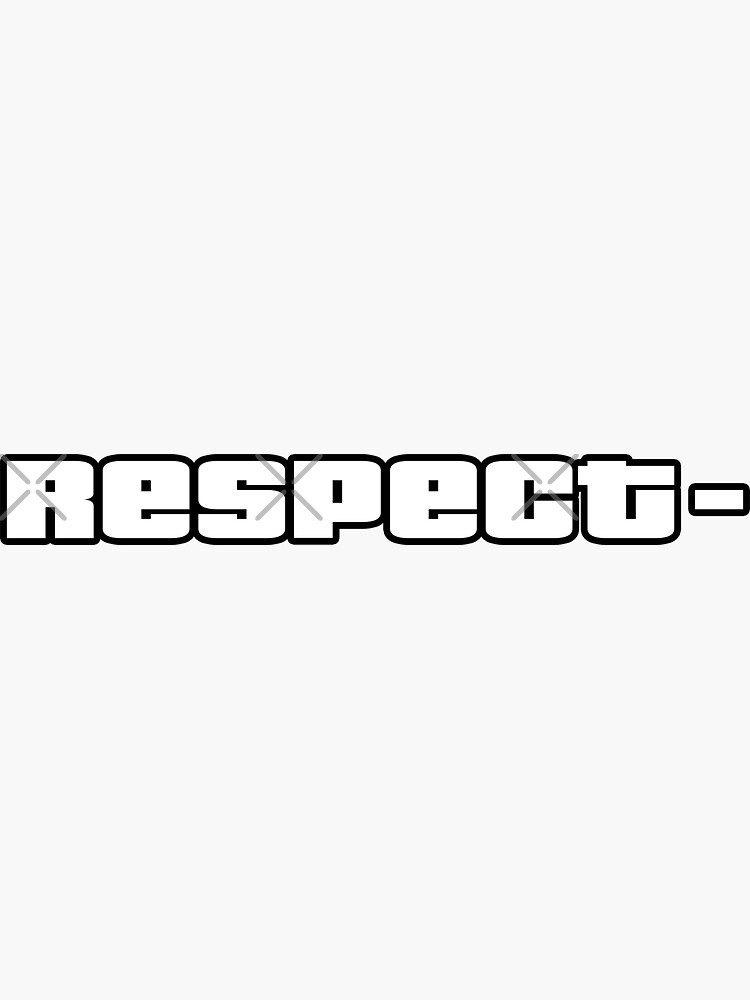 "RESPECT MINUS - TEXT" Sticker for Sale by Lakisha0326 | Redbubble
