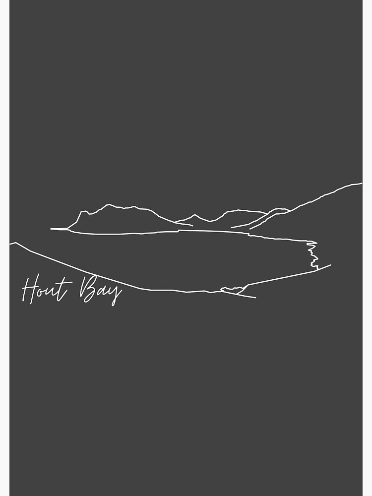"Hout Bay line drawing - " Poster for Sale by Marlienart | Redbubble