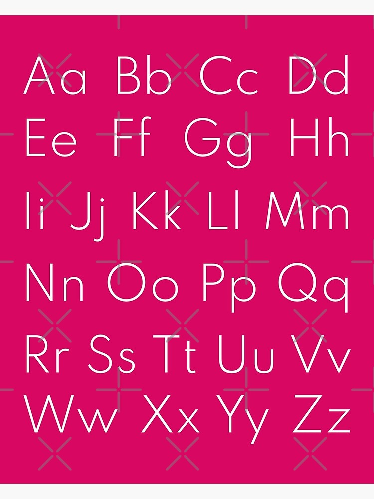 ABC Alphabet Letters Wall Art For Kids Room, Playroom, Classroom - Hot ...