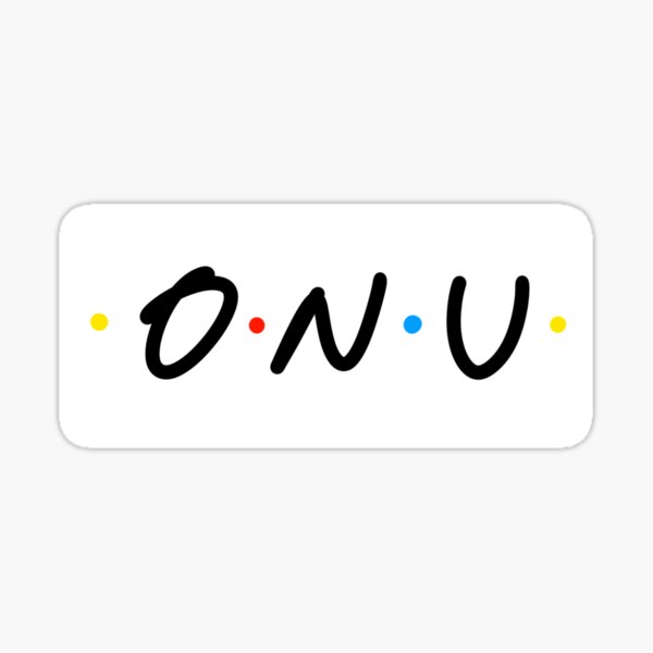 "ONU Friends sticker " Sticker by Katiewarner21 | Redbubble