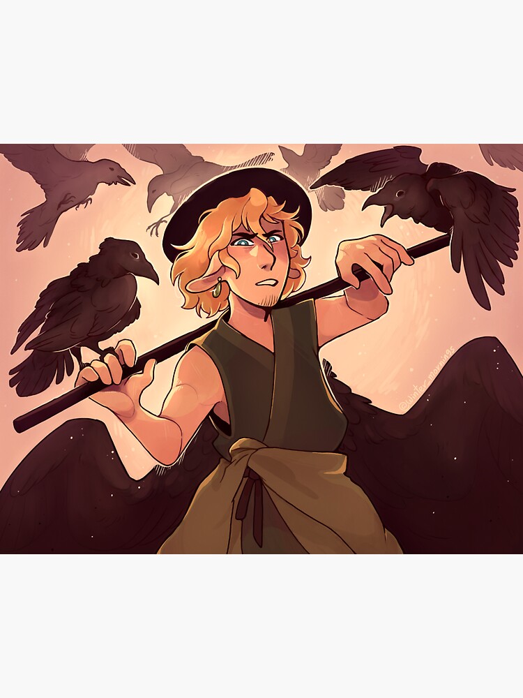 "Crow father" Sticker for Sale by winter-mornings | Redbubble