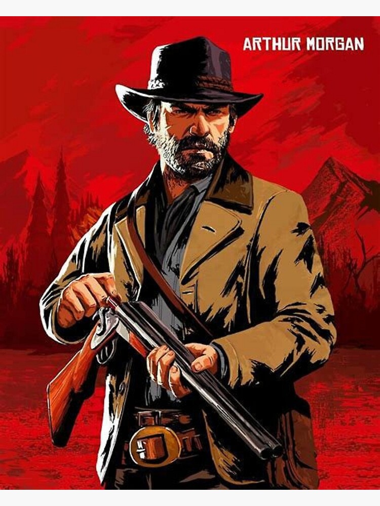 "Arthur Morgan Reloading Shotgun" Art Print by Vintage-Travler | Redbubble