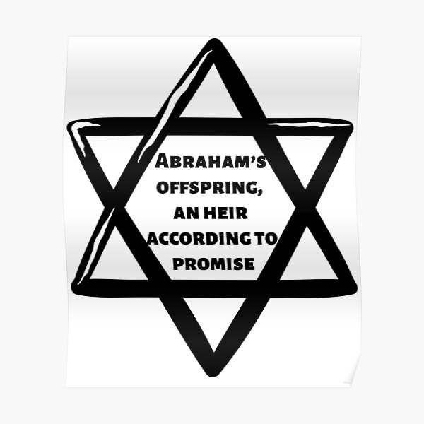 "OFFSPRING OF ABRAHAM" Poster for Sale by Heavenly-Store | Redbubble