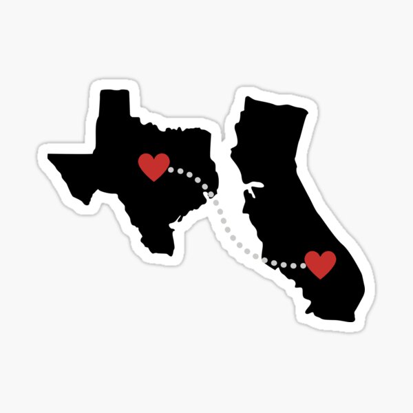 "California and Texas States Friendship or Relationship Long Distance ...