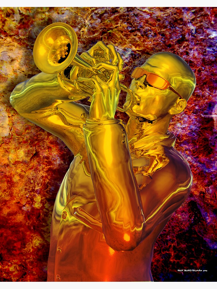 "Trumpet Solo" Sticker for Sale by Borstelman | Redbubble