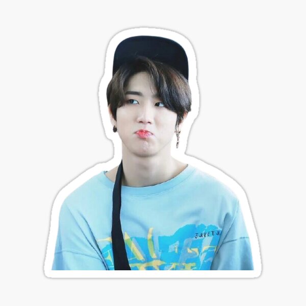 "Cute Han Jisung Pout " Sticker for Sale by borabubble | Redbubble