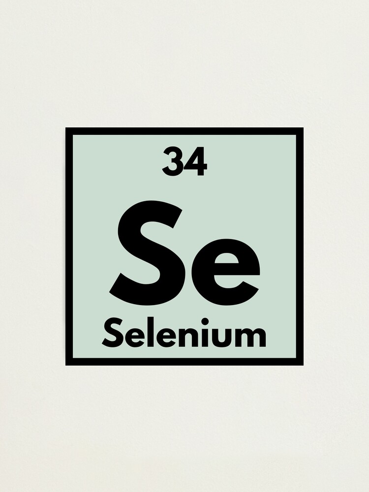 Impression photo « Numéro d'élément du tableau périodique 34 Se ...