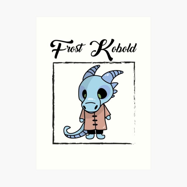 "D&D Cute Kawaii Frost Kobold | Dungeons & Dragons Kobold" Art Print ...