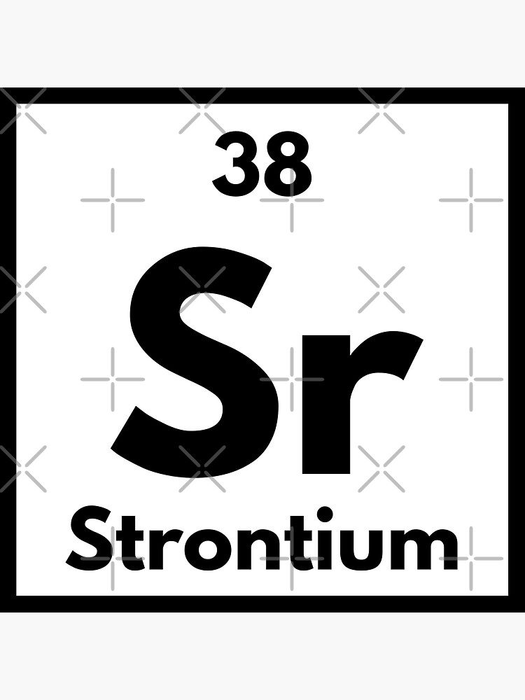 "Periodic Table element number 38 Sr Strontium" Sticker for Sale by ...