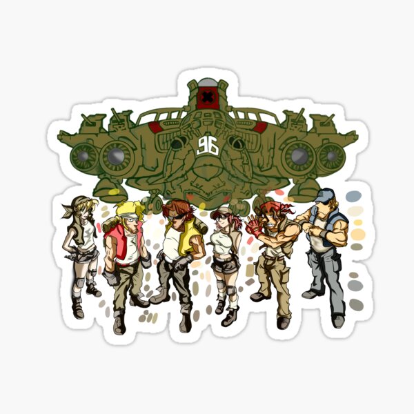 "Soldiers to war - metal slug" Sticker for Sale by ECtheArt | Redbubble