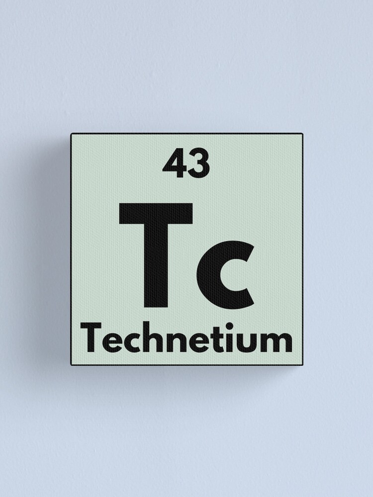 Lienzo «Elemento de la tabla periódica número 43 Tc tecnecio» de ...