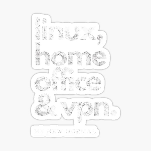 "Linux, home office and VPN" Sticker for Sale by WCP Store | Redbubble