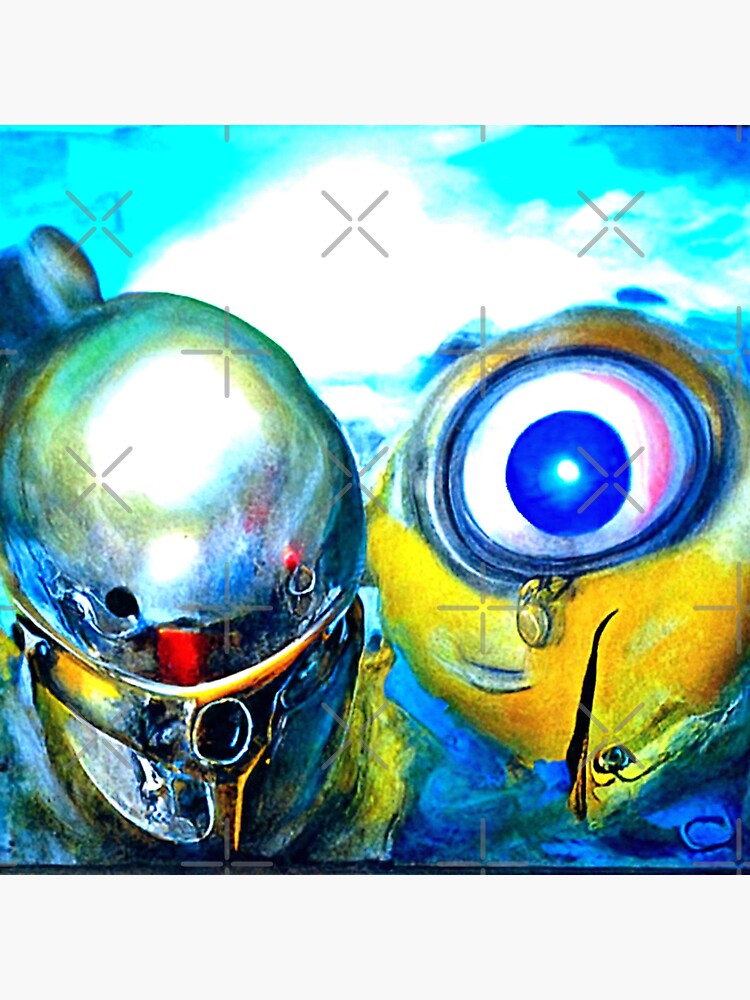 "Cyber Minions #aiart" Sticker by fundzel | Redbubble