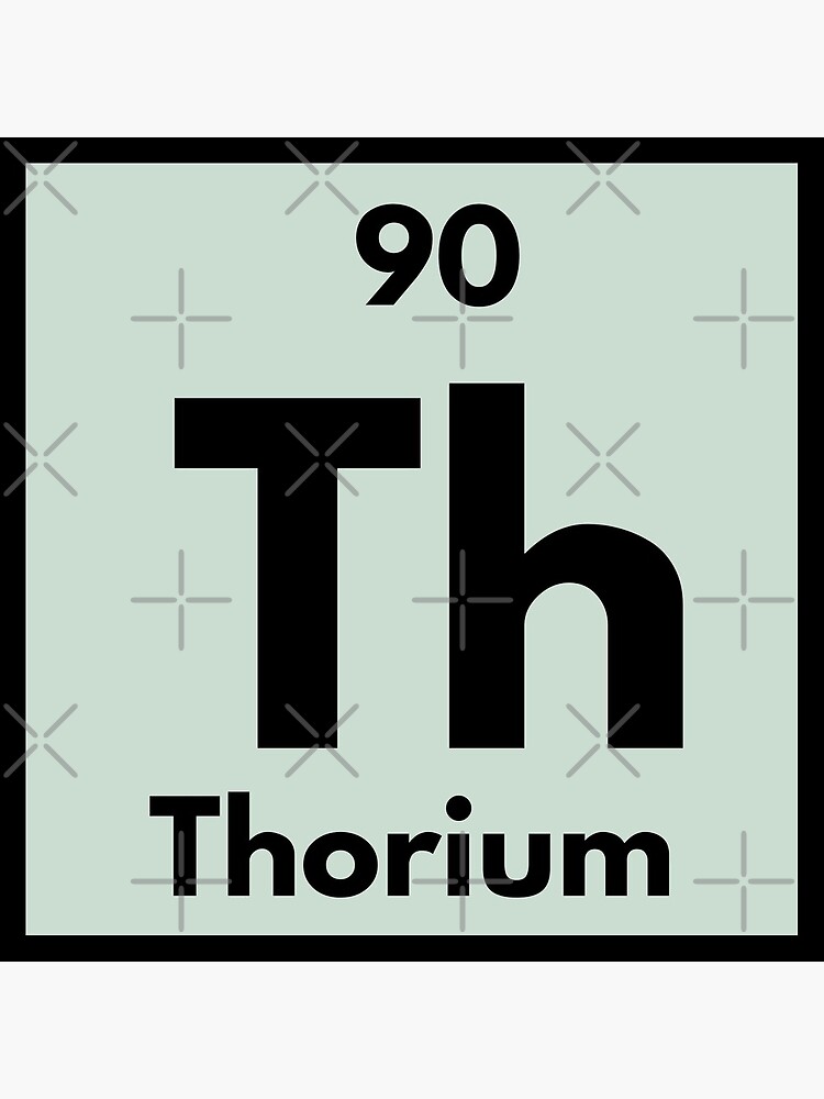 Lámina fotográfica «Número de elemento de la tabla periódica 90 Th ...
