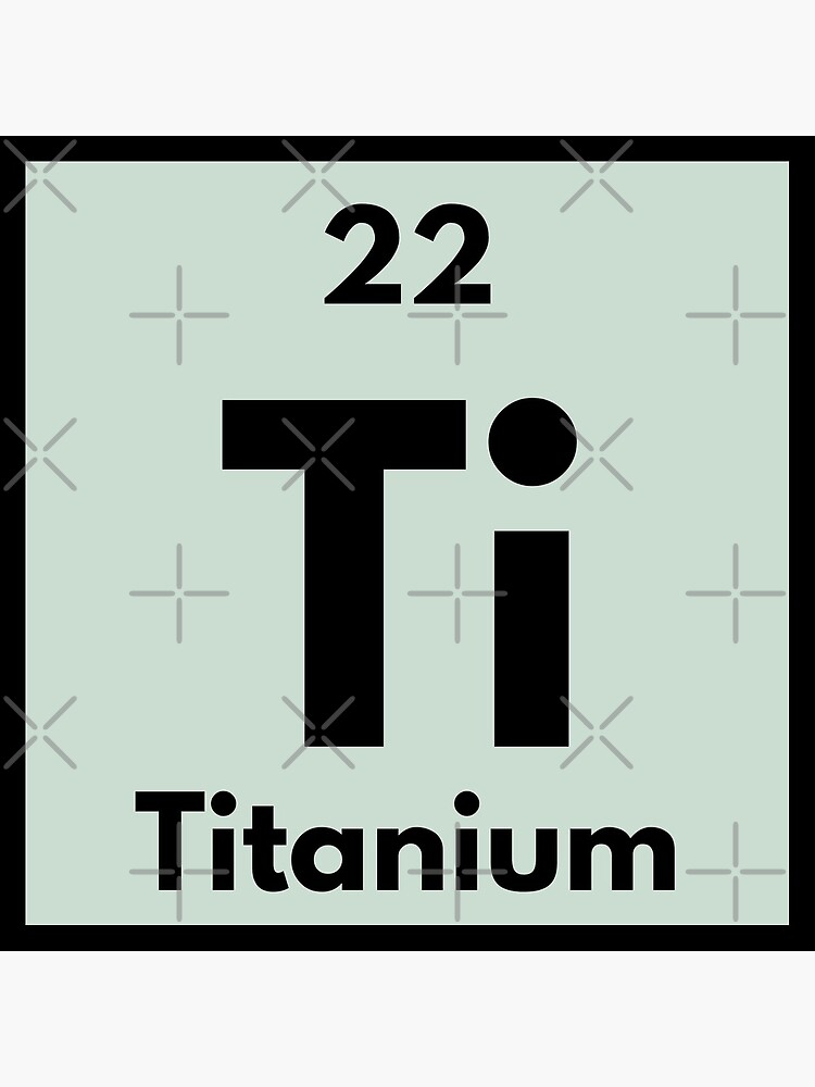 Póster «Elemento de la tabla periódica número 22 Ti Titanio» de ...