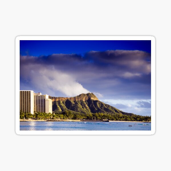 "Diamond Head, Honolulu, Hawaii" Sticker for Sale by OrcaNature | Redbubble