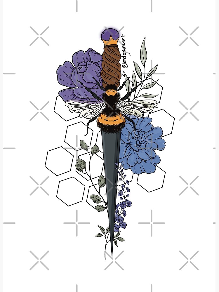 "Bee Dagger" Poster for Sale by LordGraceArt | Redbubble