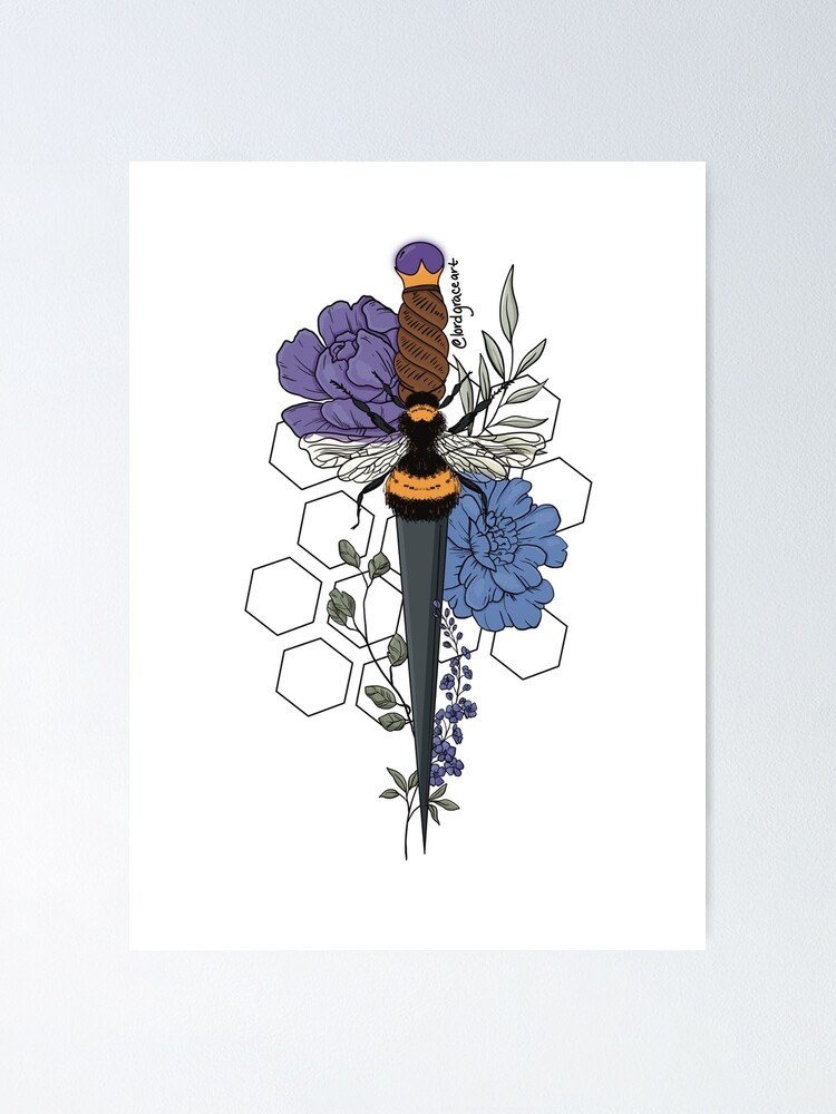 "Bee Dagger" Poster for Sale by LordGraceArt | Redbubble