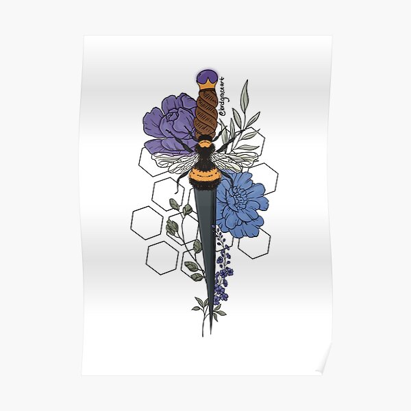 "Bee Dagger" Poster for Sale by LordGraceArt | Redbubble