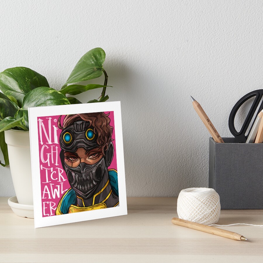 "nightcrawler mirage" Art Board Print by rhonnnnie | Redbubble