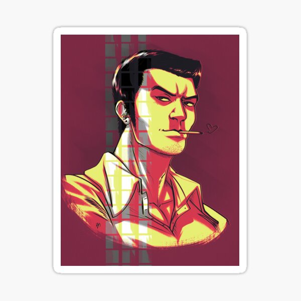 "0 Kiryu" Sticker for Sale by Brahk | Redbubble