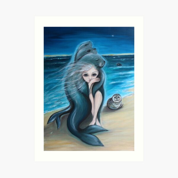 Selkie Art Prints | Redbubble