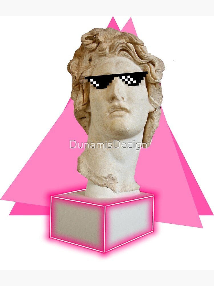 "Davids Thug Life Vaporwave Statue" Poster for Sale by DunamisDezign ...