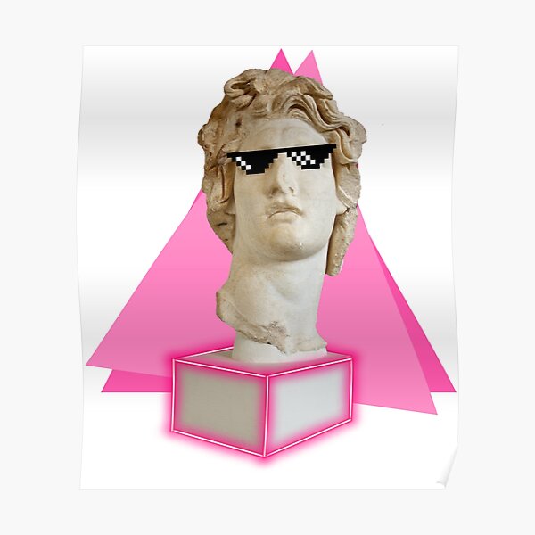 "Davids Thug Life Vaporwave Statue" Poster for Sale by DunamisDezign ...