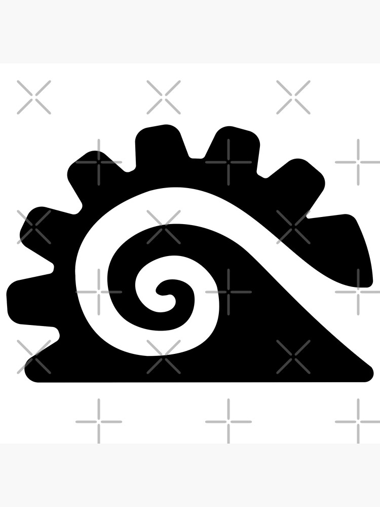 "Aztec Sea Shell Tribal Symbol" Photographic Print for Sale by ...